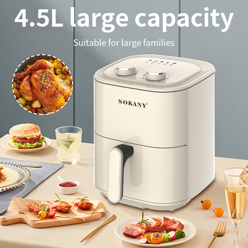 Jual New Electric Air Fryers 4.5L Capacity Smart Automatic Household ...