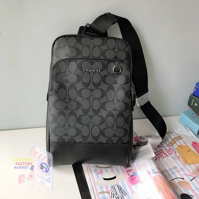 Jual TAS COC GRAHAM PACK IN SIGNATURE CANVAS BLACK 89937 | Shopee Indonesia