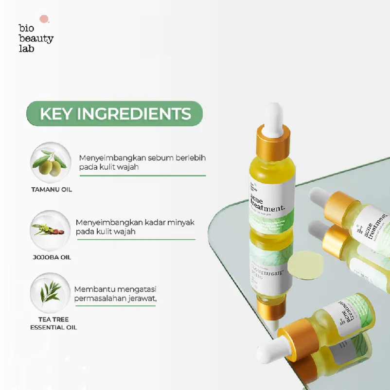 Jual Bio Beauty Lab Acne Treatment Face Oil | 10 ml | Shopee Indonesia