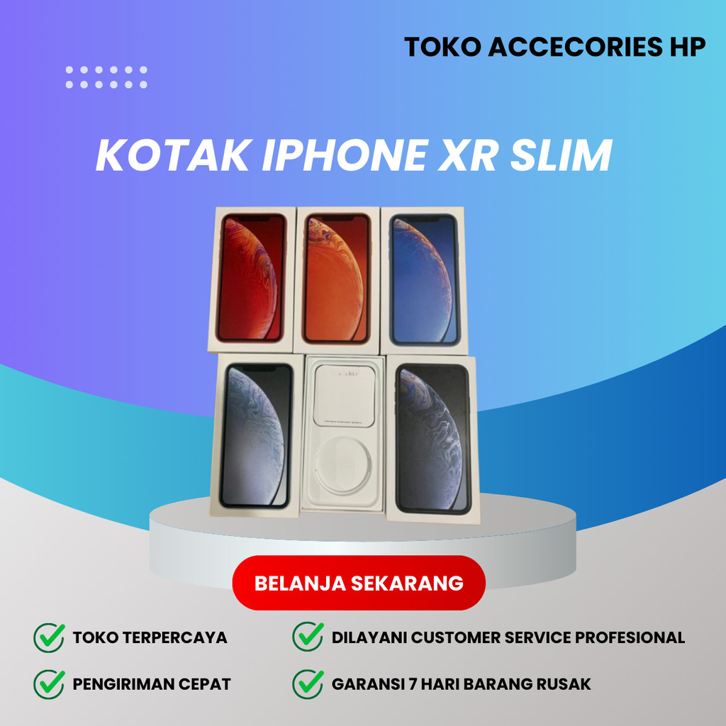 Jual DUS BOX KOTAK COMPATIBLE FOR IPH XR SLIM QUICK START - TA | Shopee ...