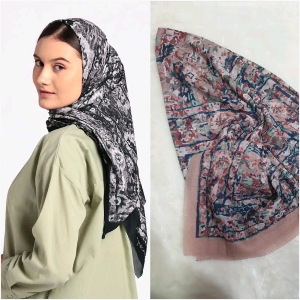 Jual Voal Motif Premium / Hijab Segi Empat Voal Motif Premium Lasercut ...