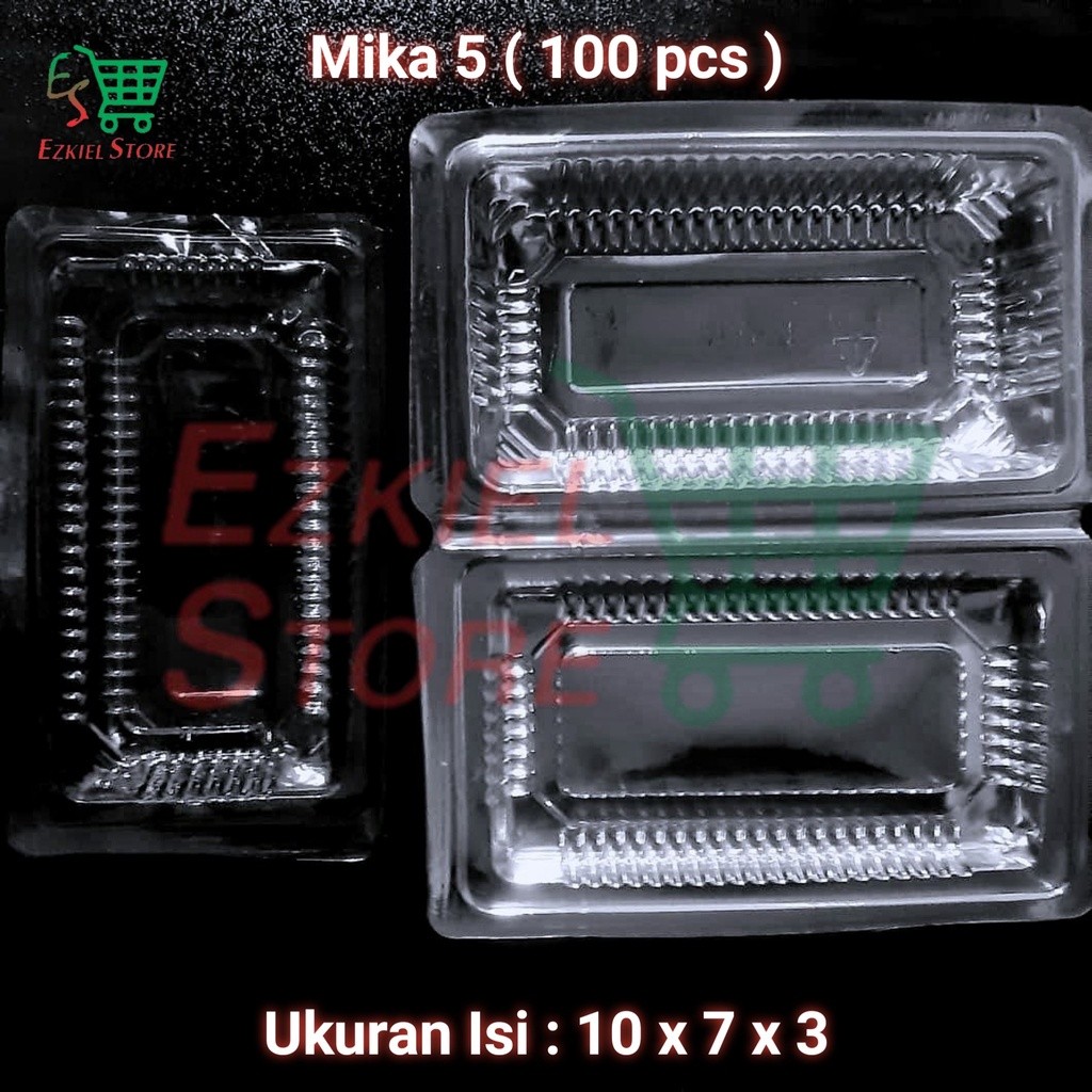 Jual VIP Mika Plastik Kue Uk 5 / Mika Bening Kue isi 100 | Shopee Indonesia