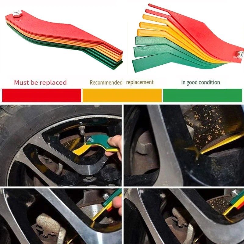 Jual Universal Automotive Brake Pad Thickness Gauge Brake Pad Measure ...