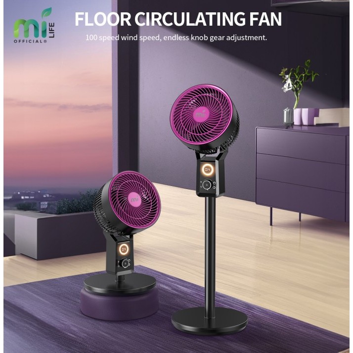 Jual MiLife Super High Speed Fan Cooling 100 Speed Rotation With Remote ...