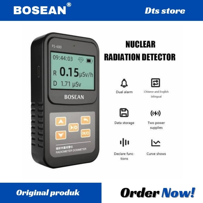 Jual Nuclear Radiation Detector Xray Beta Dosimeter FS600 Bosean ...