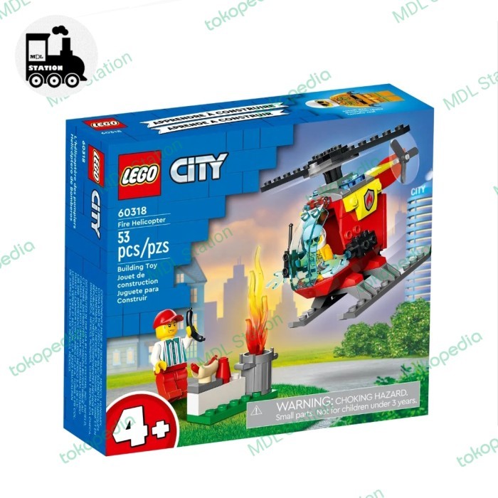 Jual NO99 Lego City - Fire Helicopter (60318) | Shopee Indonesia