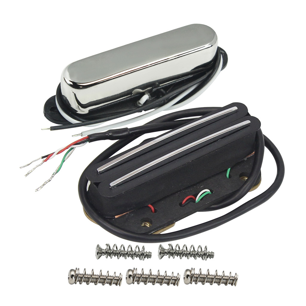 Jual New Set of Alnico 5 TL Single Coil Pickup Neck & Dual Rails Bridge ...