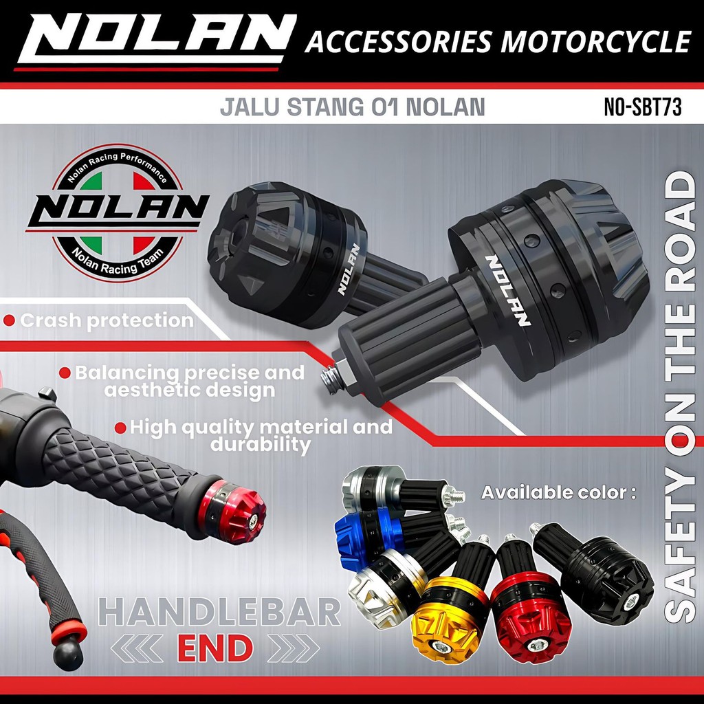 Jual NOLAN Jalu Stang 01 SBT73 Bahan Full Aluminium Alloy Universal ...