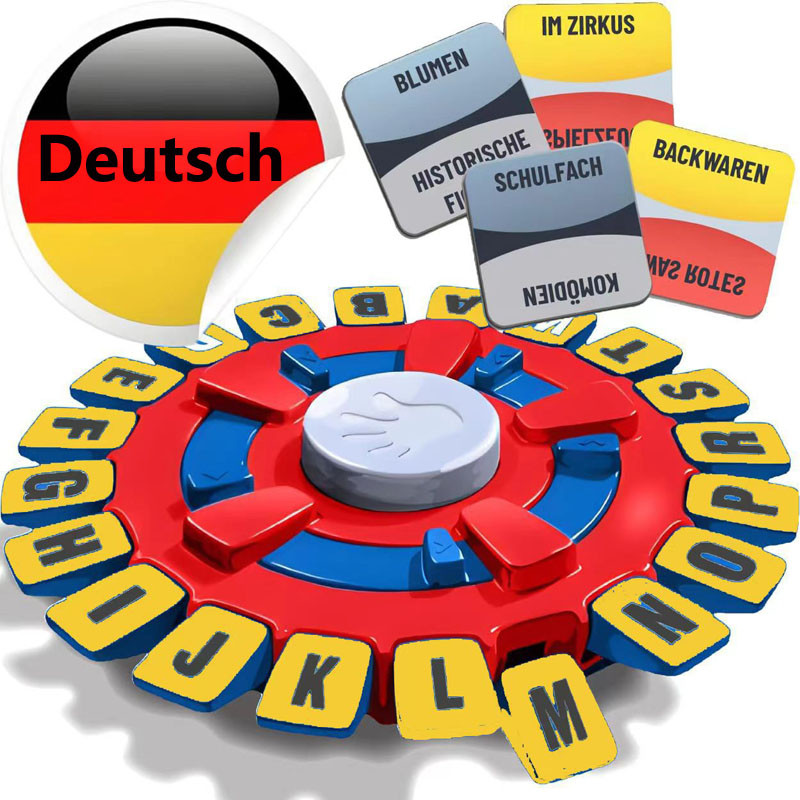 Jual New Spanish Deutsch Word Game Fast-Paced Family Board Game The ...