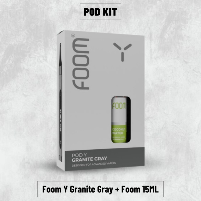 Jual Foom Y Granite Gray + Foom Salt Nic 30mL by Foom Lab - Foom Pod Y ...