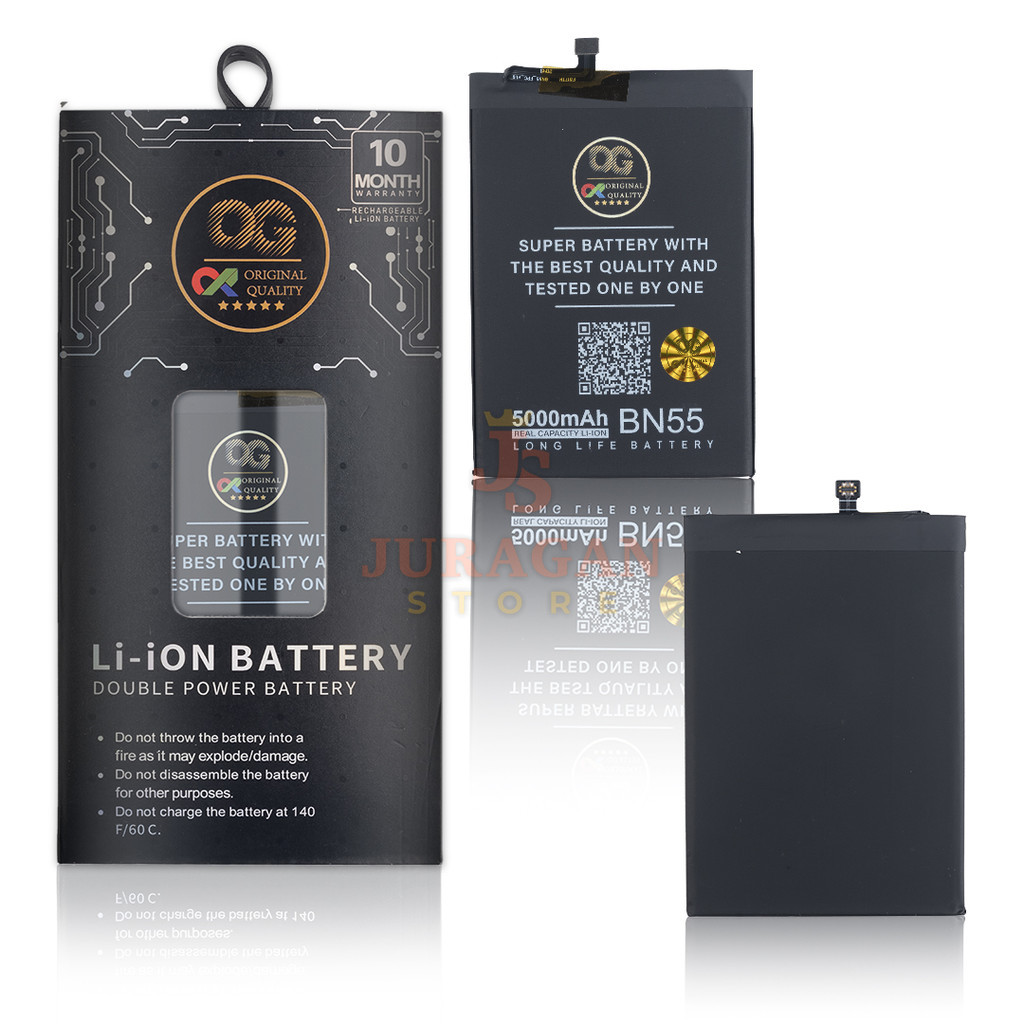 Jual BATERAI BATRE OG SUPER ( OG ) XIAOMI REDMI NOTE 9S BN55 ORIGINAL ...