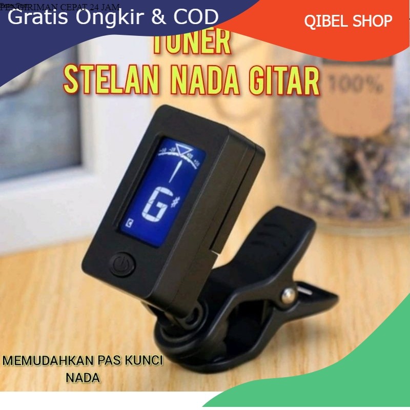 Jual Tuner gitar Instrumen gitar Universal Stel Nada Bunyi Gitar ...
