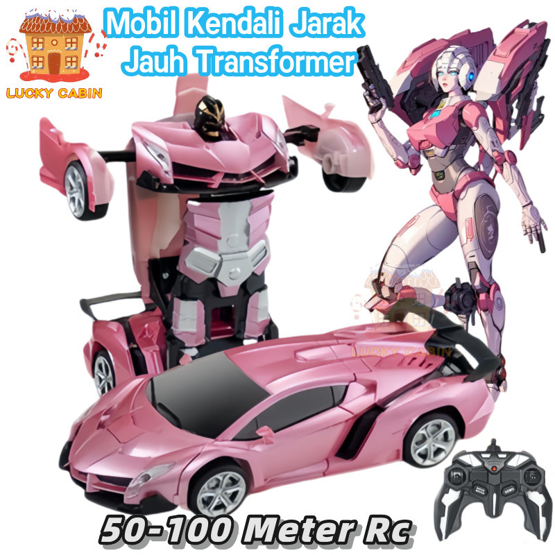 Jual Lucky Cabin 2.4GHz Mobil Remote Control Besar Deformasi Robot 1:14 ...