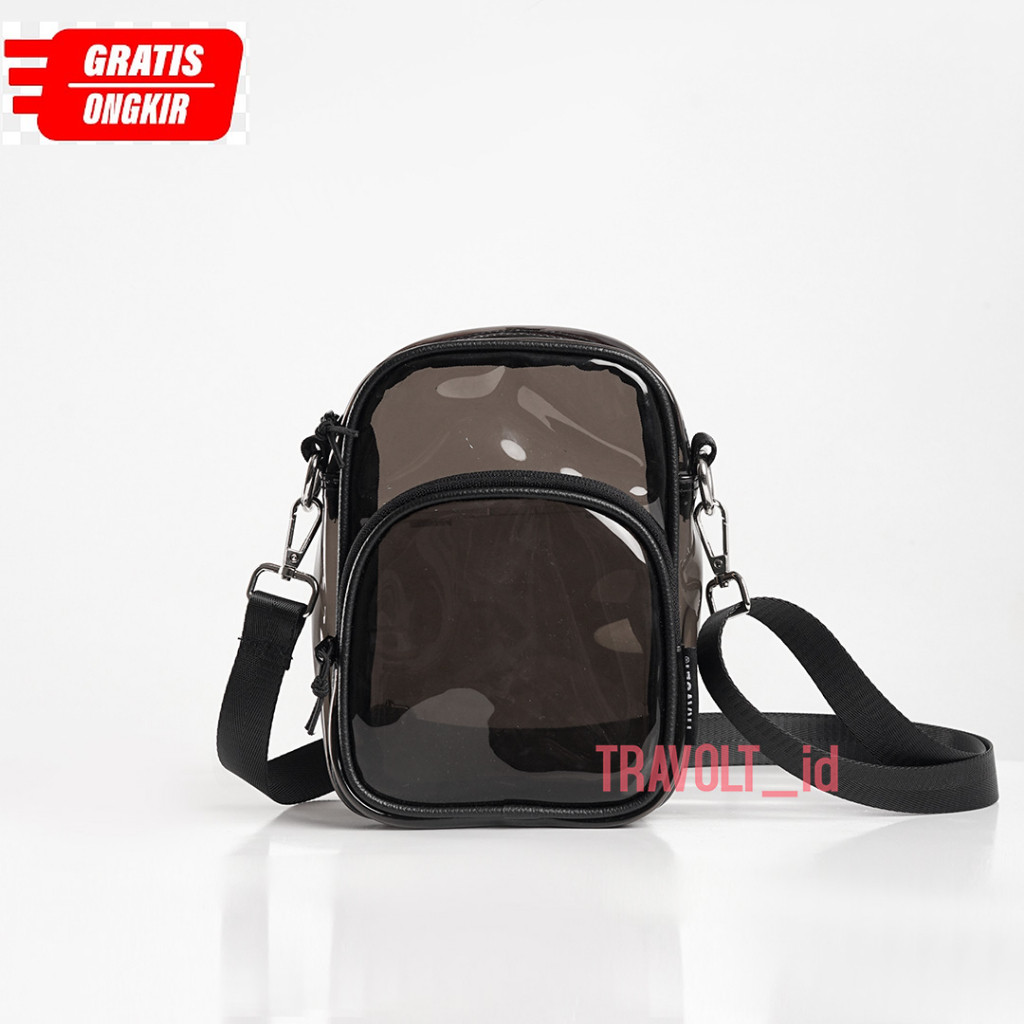 Jual Mini Sling Bag - Tas Hp Travolt - Tas Pvc Transparan - Tas Selempang - Mini | Shopee Indonesia