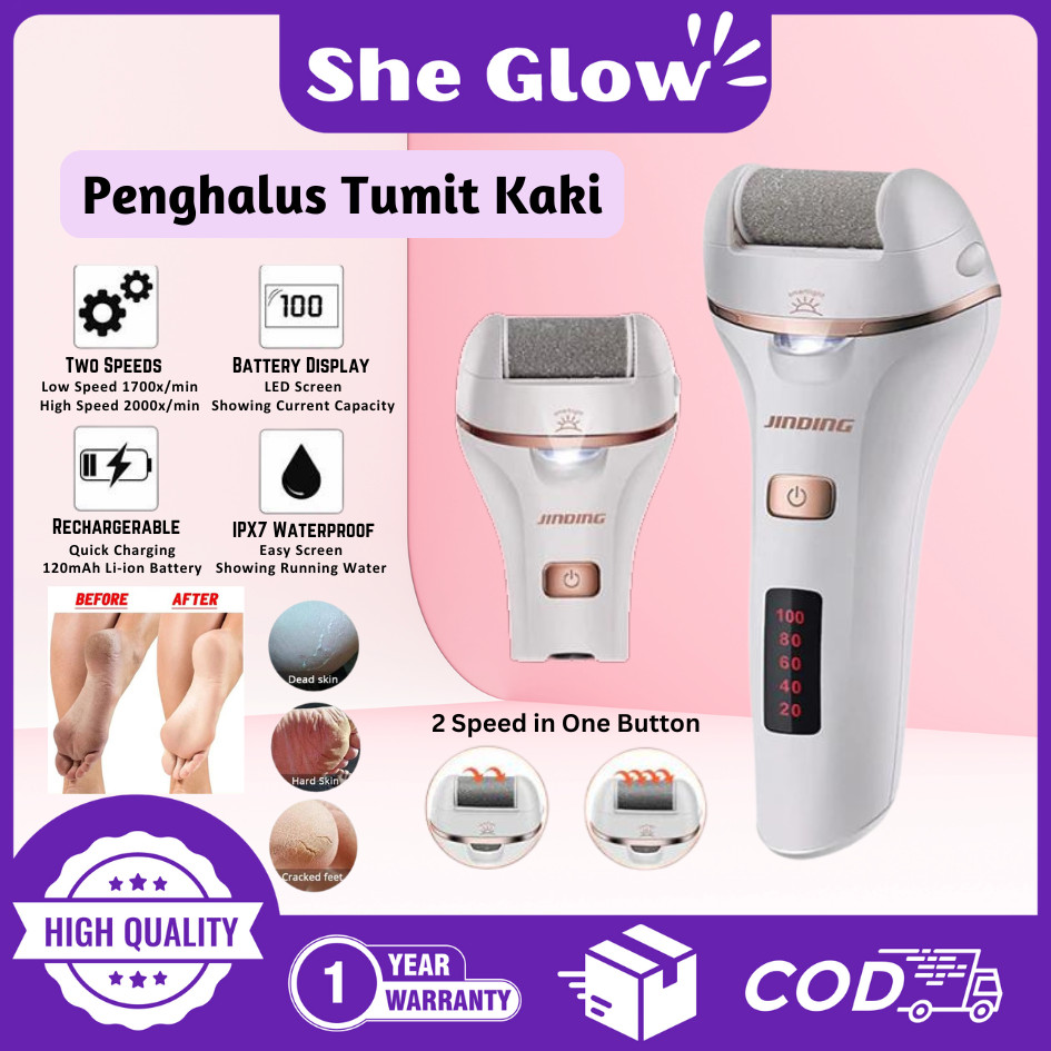 Jual She Glow (GARANSI 1 TAHUN) Penghalus Kaki Elektrik Perawatan kaki ...