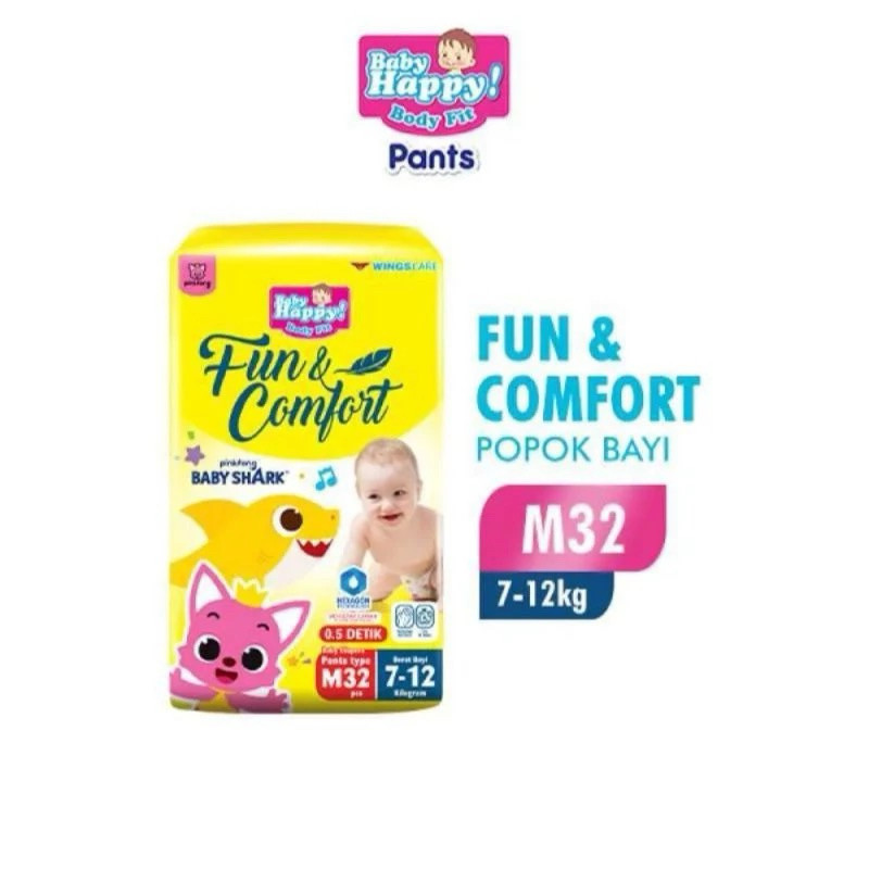 Jual BABY HAPPY FUN & COMFORT PINK FONG M32 / L28| PEMPRES ANAK | EDISI ...