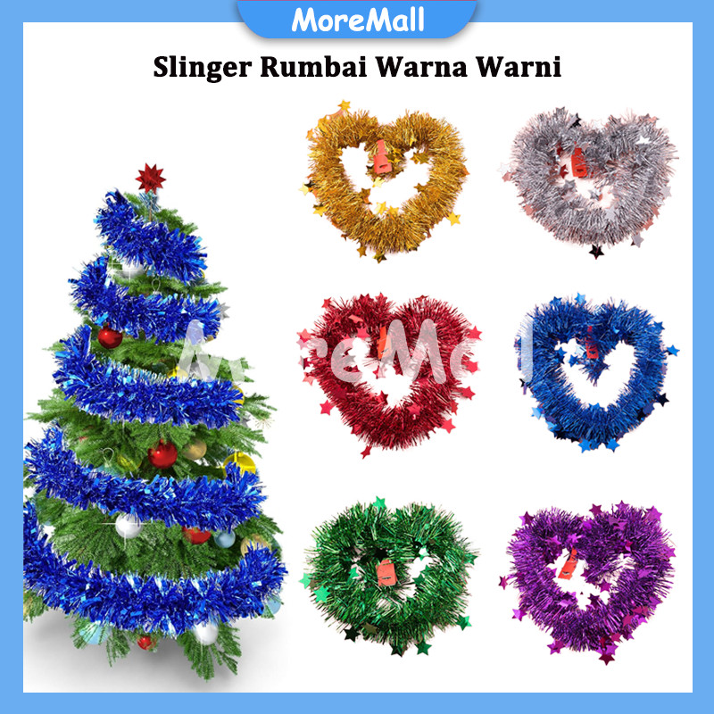 Jual Dekorasi Rumbai Tinsel/Slinger Tinsel Rumbai 2 Meter/Slinger ...
