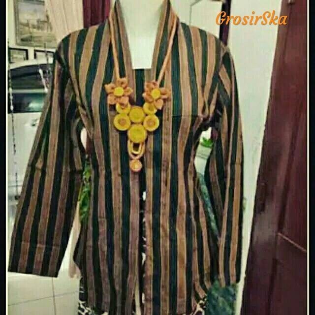 Jual Kebaya lurik random || baju adat Jawa cewek || surjan cewek | Shopee Indonesia