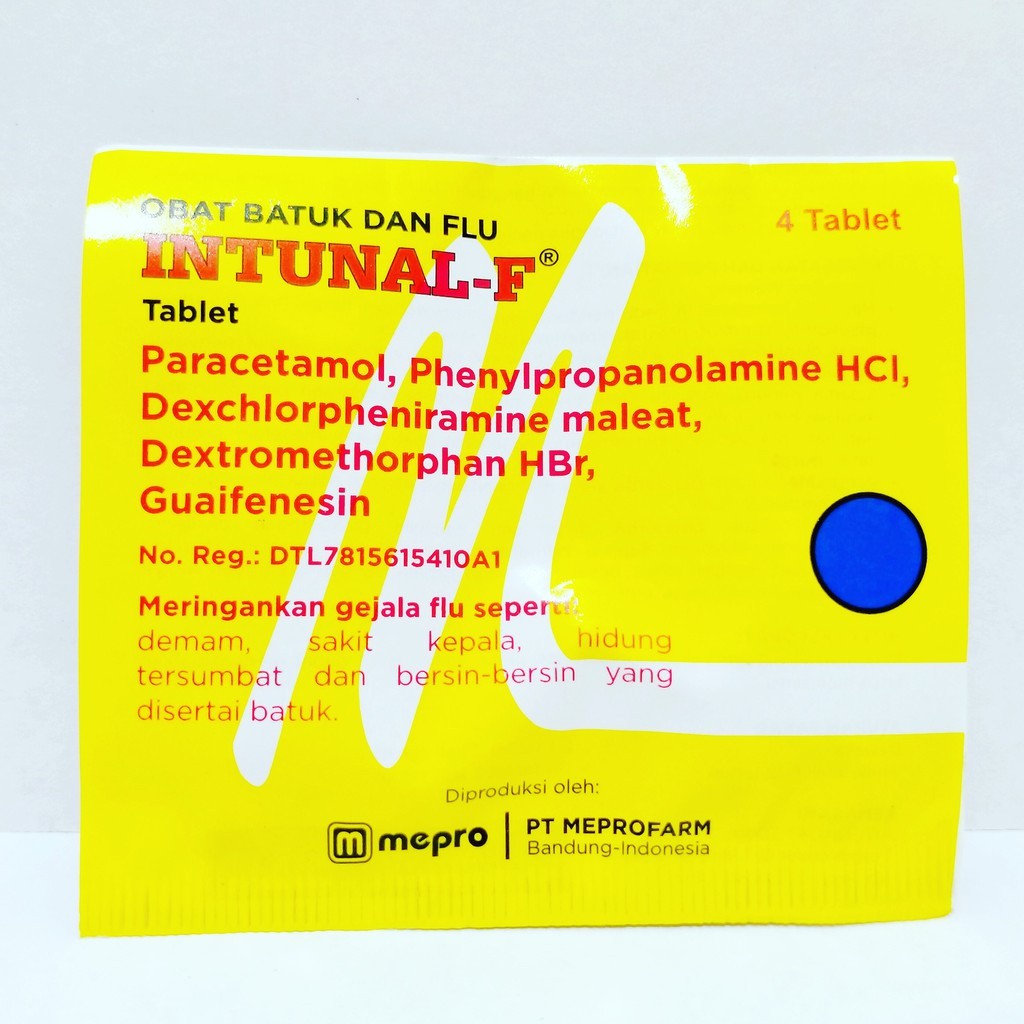 Jual INTUNAL F FORTE KUNING 1 STRIP 4 TABLET BP | Shopee Indonesia