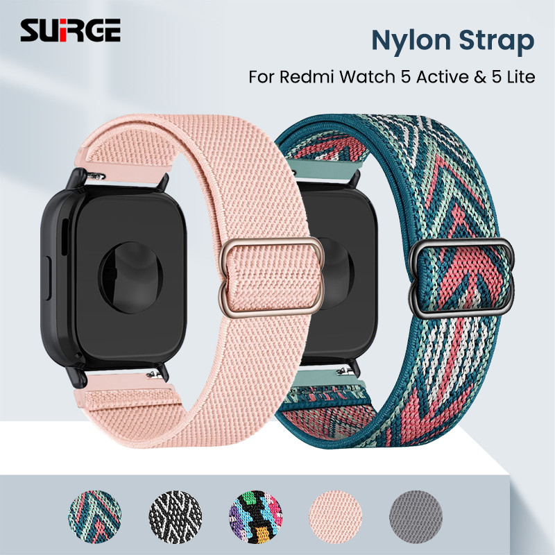 Jual SUIRGE Redmi Watch 5 Active Nylon Strap Redmi Watch 5 Lite Breathable Braided Strap ...