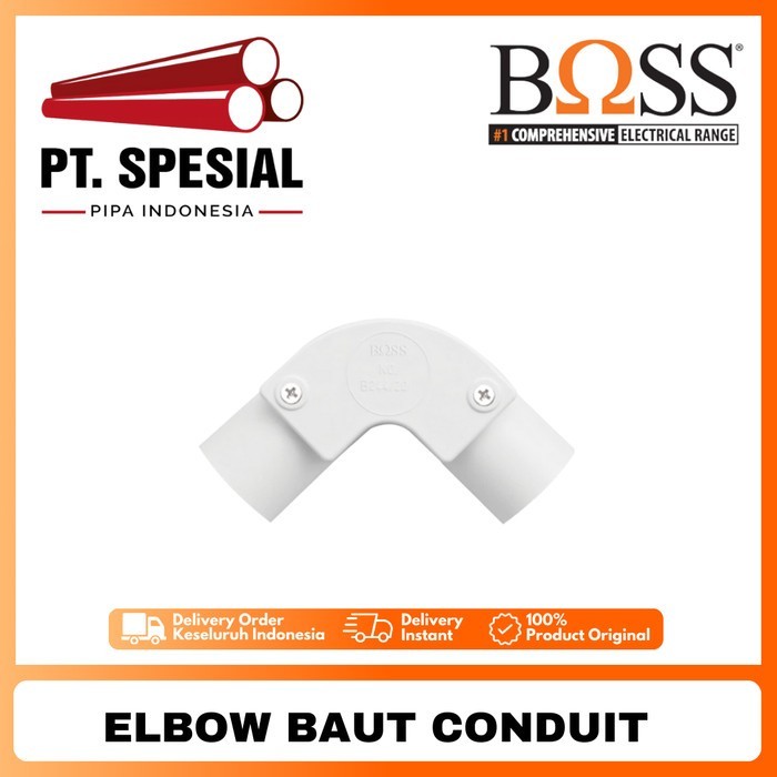 Jual Elbow Boss 20MM / Elbo Sambungan Pipa PVC Conduit Elbow Inspection ...