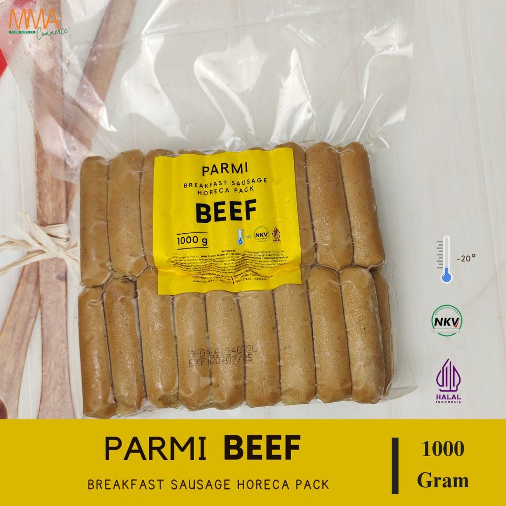 Jual Parmi Beef Breakfast Sausage / Sosis Beef - 500 gram dan 1000 gram ...
