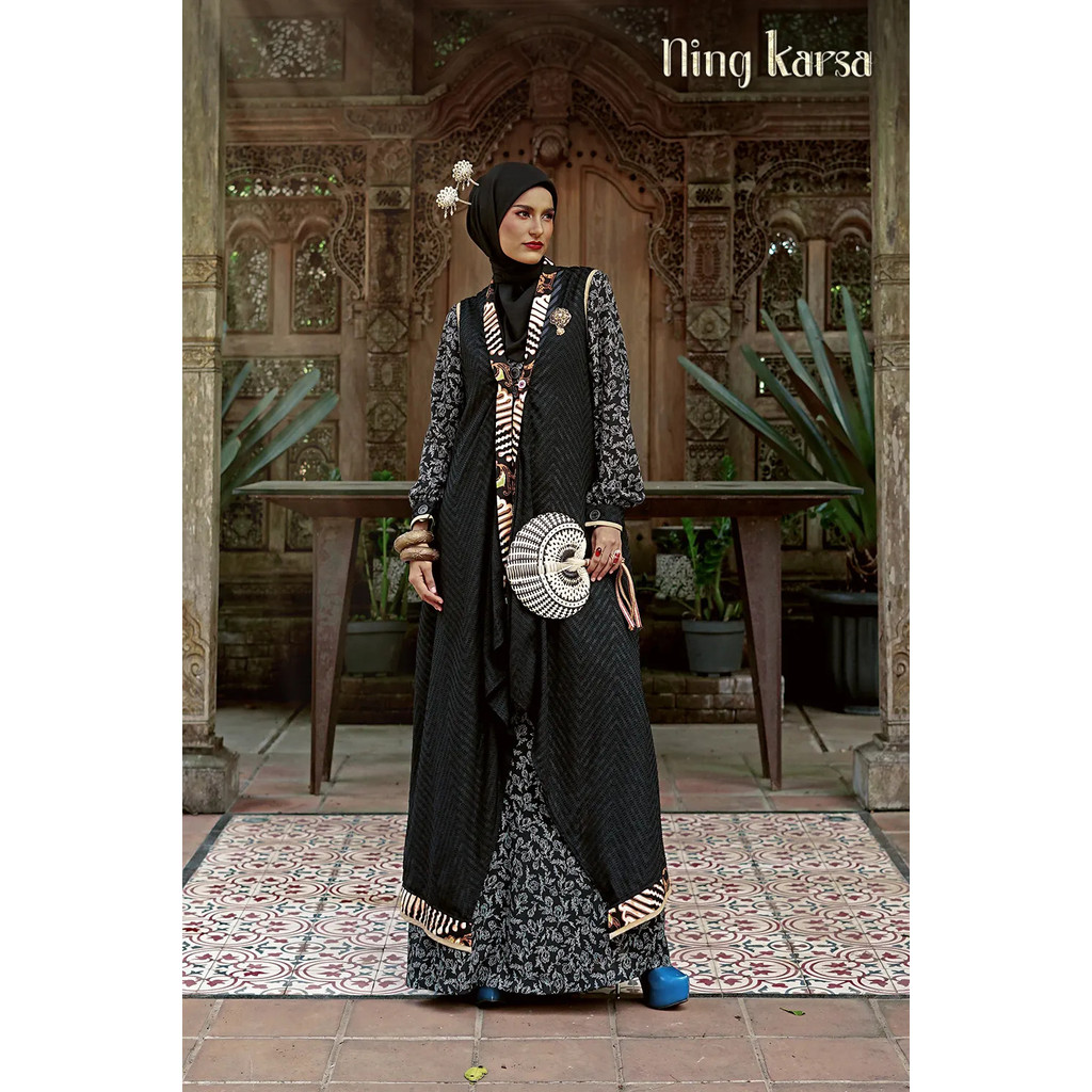 Jual TUNEECA HERITAGE Abaya Parameswari - TH-0424002 - Batik Abaya ...