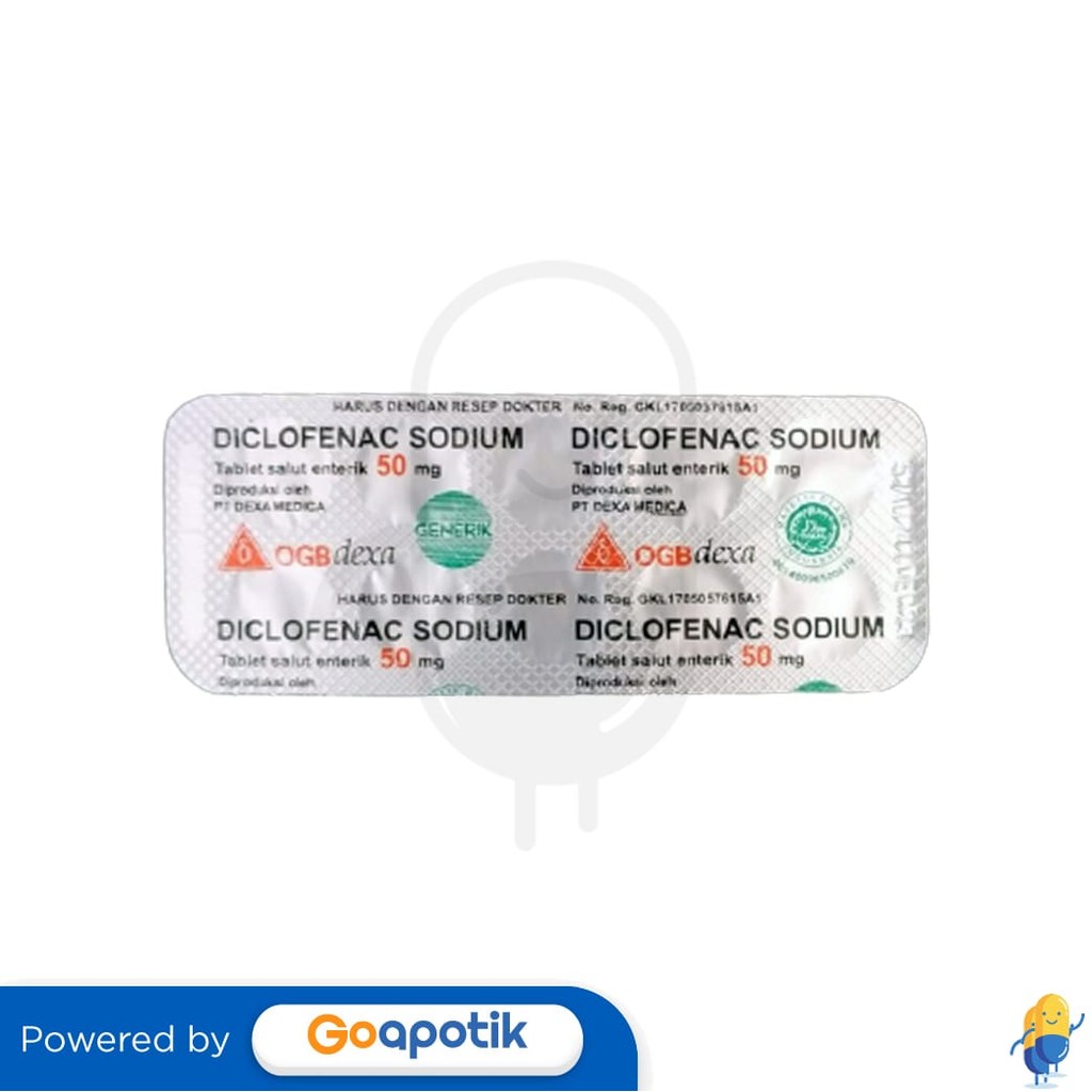 Jual Diclofenac Sodium Ogb Dexa Medica 50 Mg Strip 10 Tablet / Anti Nyeri | Shopee Indonesia