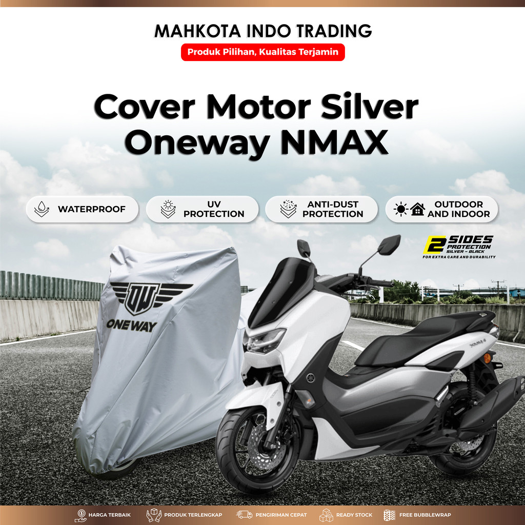 Jual Cover Sarung Motor Warna Silver Nmax Aerox Lexi Merk ONEWAY ...