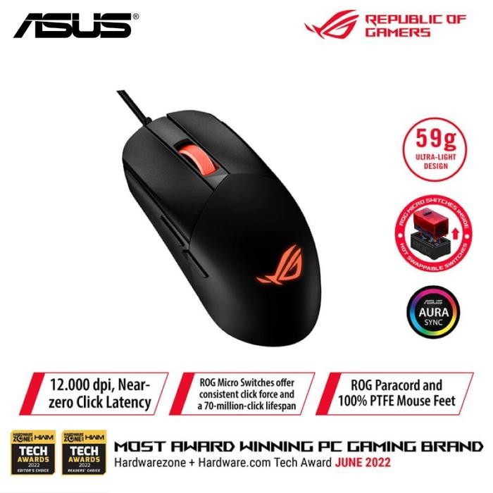 Jual ASUS ROG STRIX IMPACT III | lightweight RGB gaming mouse | Shopee ...