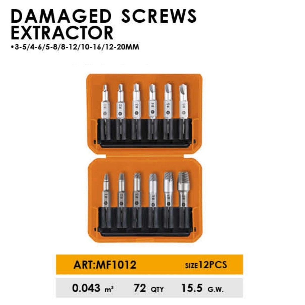 Jual DINGQI Alat Buka Sekrup Dol Screw Extractor MF1012 | Shopee Indonesia