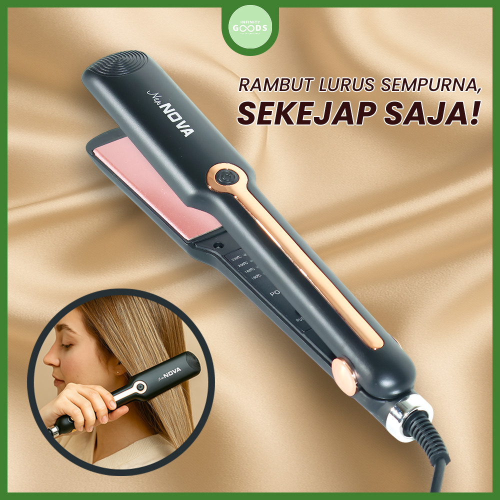 Jual INF Catokan Pelurus Rambut Hair Straightener Temperatur Suhu Blow ...