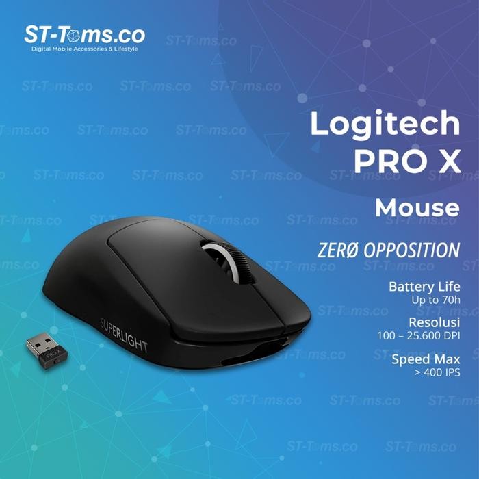 Jual Logitech Pro X Superlight Wireless Gaming Mouse - Hitam | Shopee ...
