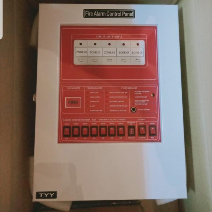 Jual MASTER CONTROL FIRE ALARM TYY 5ZONE PANEL PEMADAM API | Shopee ...