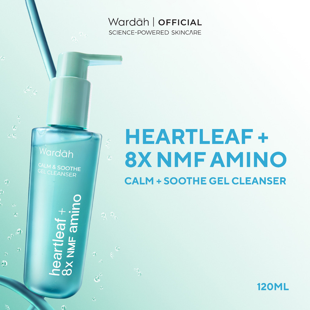 Jual NEW! WARDAH Heartleaf + 8X NMF Amino Calm & Soothe Gel Cleanser ...