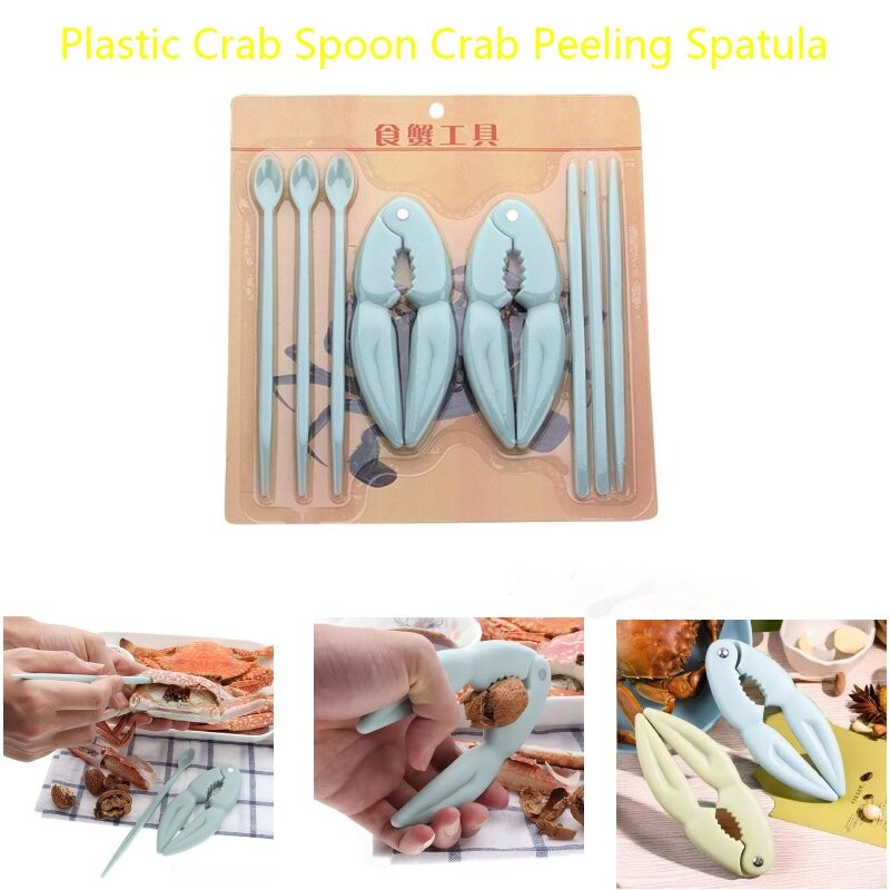 Jual Kit Alat Makan Seafood 8 Pcs dengan Garpu Kepiting, Jarum, Tang ...