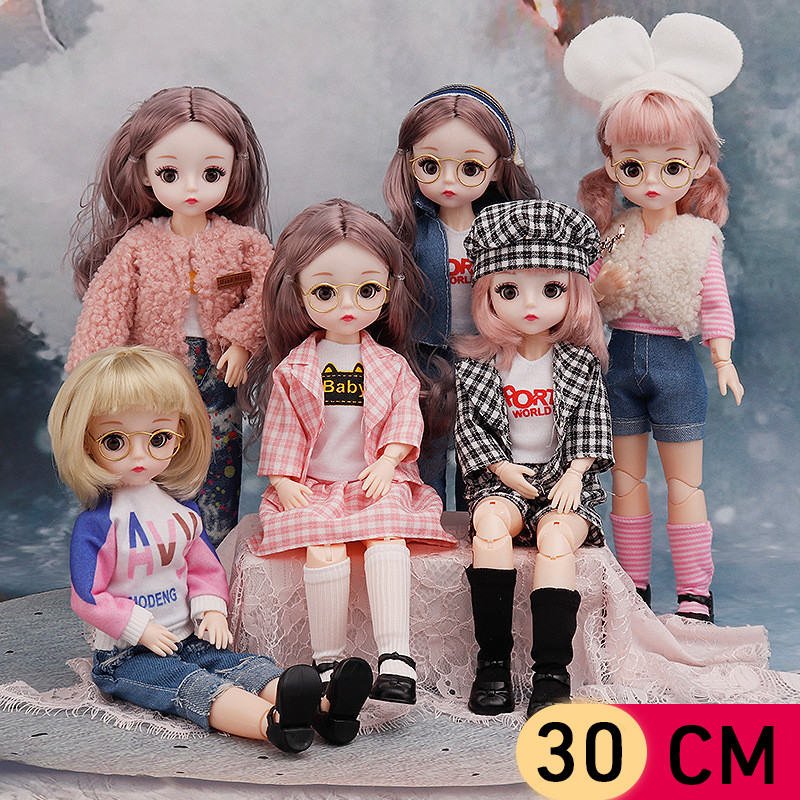 Jual Bjd Dolls 30cm Anime Doll Full Set 1/6 Bjd DIY Toys For Kid Girls ...