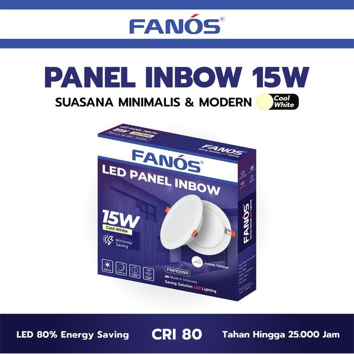 Jual Fanos Panel Inbow 15WATT - Cool White - | Shopee Indonesia