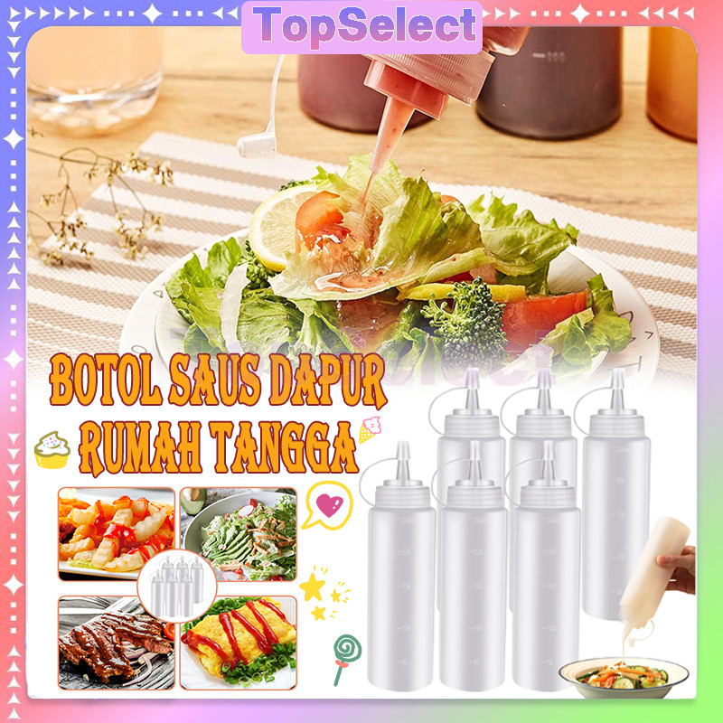 Jual Botol Cuka Dengan Angka Takaran Serbaguna Murah Tebal/Botol Saus ...