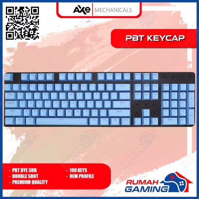 Jual KEYCAP - KEYCAPS - OEM PROFILE - ABS DOUBLE SHOT - 108 KEYS ...