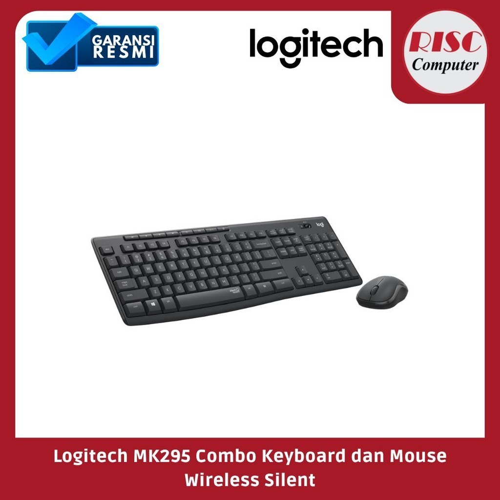 Jual Logitech Mk295 Combo Keyboard Dan Mouse Wireless Silent Shopee Indonesia