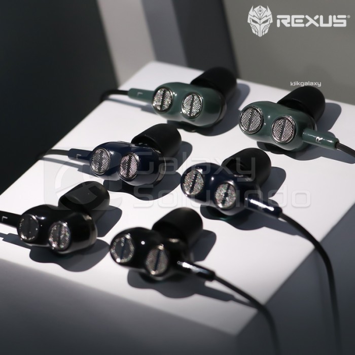 Jual Rexus EP4 Earphone Gaming Dual Driver With Mic | Shopee Indonesia