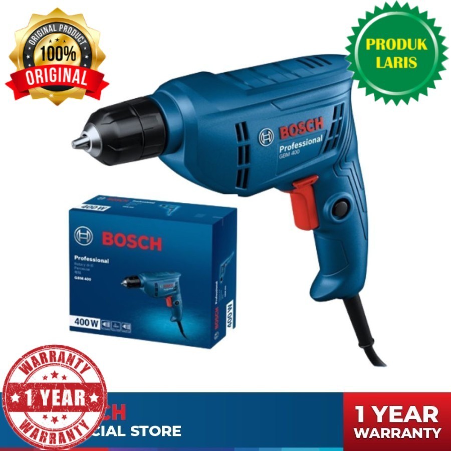 Jual BOSCH GBM400 Mesin Bor Electric Bor Listrik Untuk Bor Tembok Kayu ...