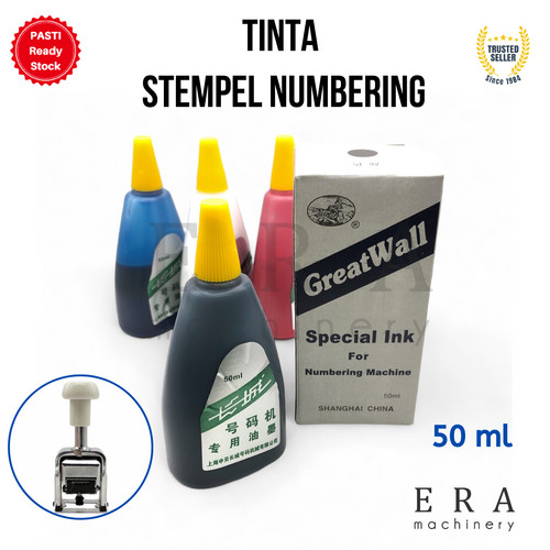Jual RB Tinta INK Stempel Numbering Numerator otomatis Stamp Numbering ...