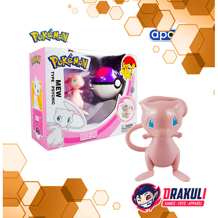 Jual Drakuli HQ Toys Apolo Pokemon Transform Figure & Ball - Mew ...