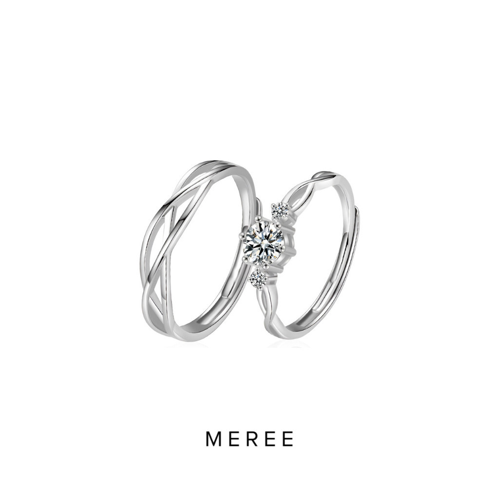 Jual Meree - Felicity Finn Ring Sterling Silver Cincin Couple Anti ...