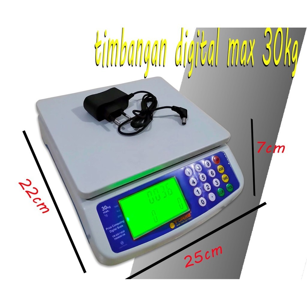 Jual BERGARANSI!!! MURAH Timbangan 30 KG Elektronik Digital Skala Buah ...
