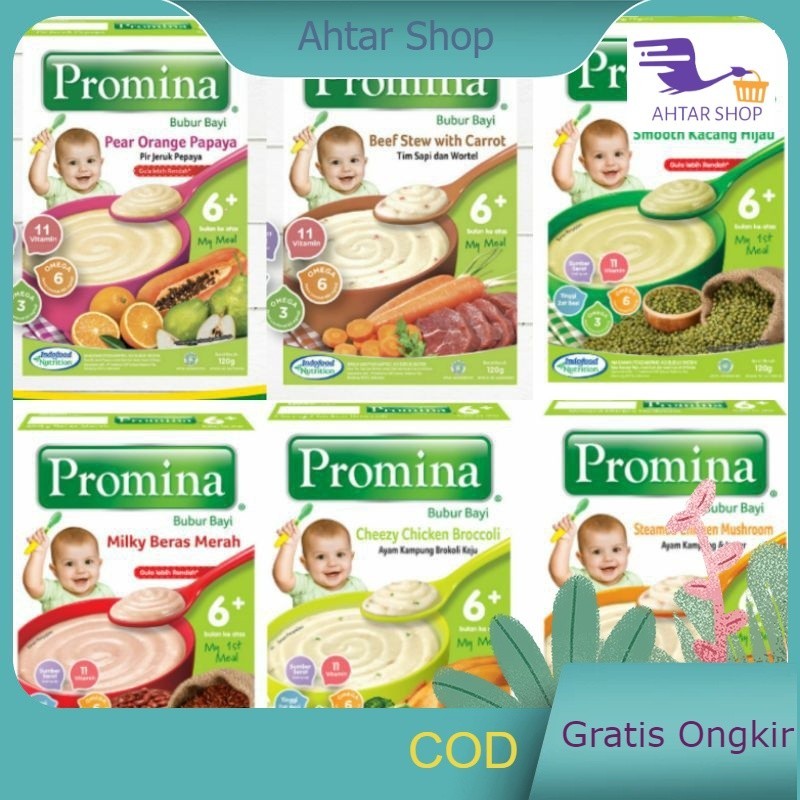 Jual Promina Bubur Bayi Sereal 6 Bulan Mpasi Beras Merah Pisang Susu ...