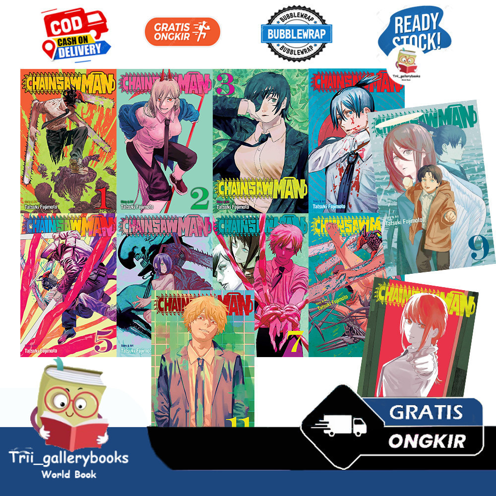 Jual Manga Chainsaw Man Vol 1-16 - Tatsuki Fujimoto (English) | Shopee Indonesia