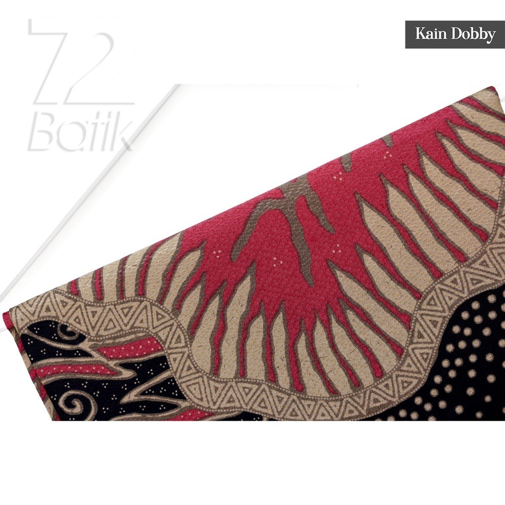 Jual KAIN BATIK PREMIUM Bahan Dobby Motif Jagad Lapis Warna Merah ...